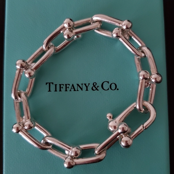 Tiffany & Co. | Jewelry | Tiffany Co Large Link Hardware Bracelet ...